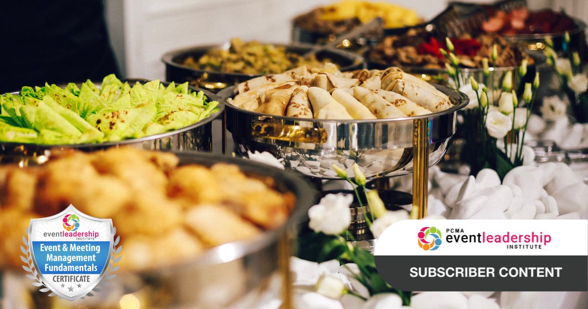 Foundations: F&B Service Styles in Review | PCMA Institute